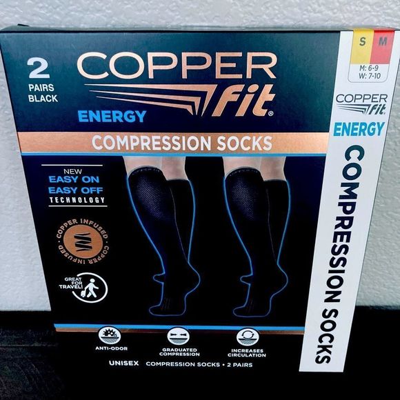 Copper Fit | Accessories | Nwt Copper Fit Energy Compression Socks ...